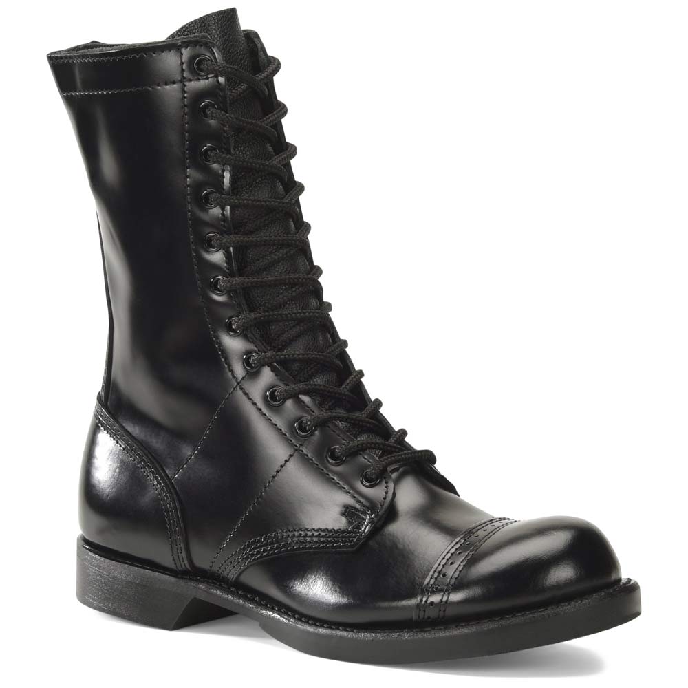 Corcoran 1500 Black Leather Combat Boot | Men's 10 inch Black Leather ...