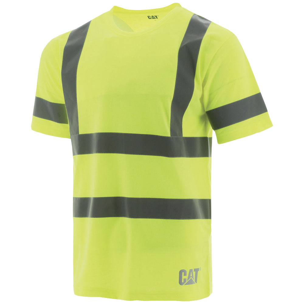 CAT Class 3 Reflective S/S Hi-Vis Yellow T-Shirt