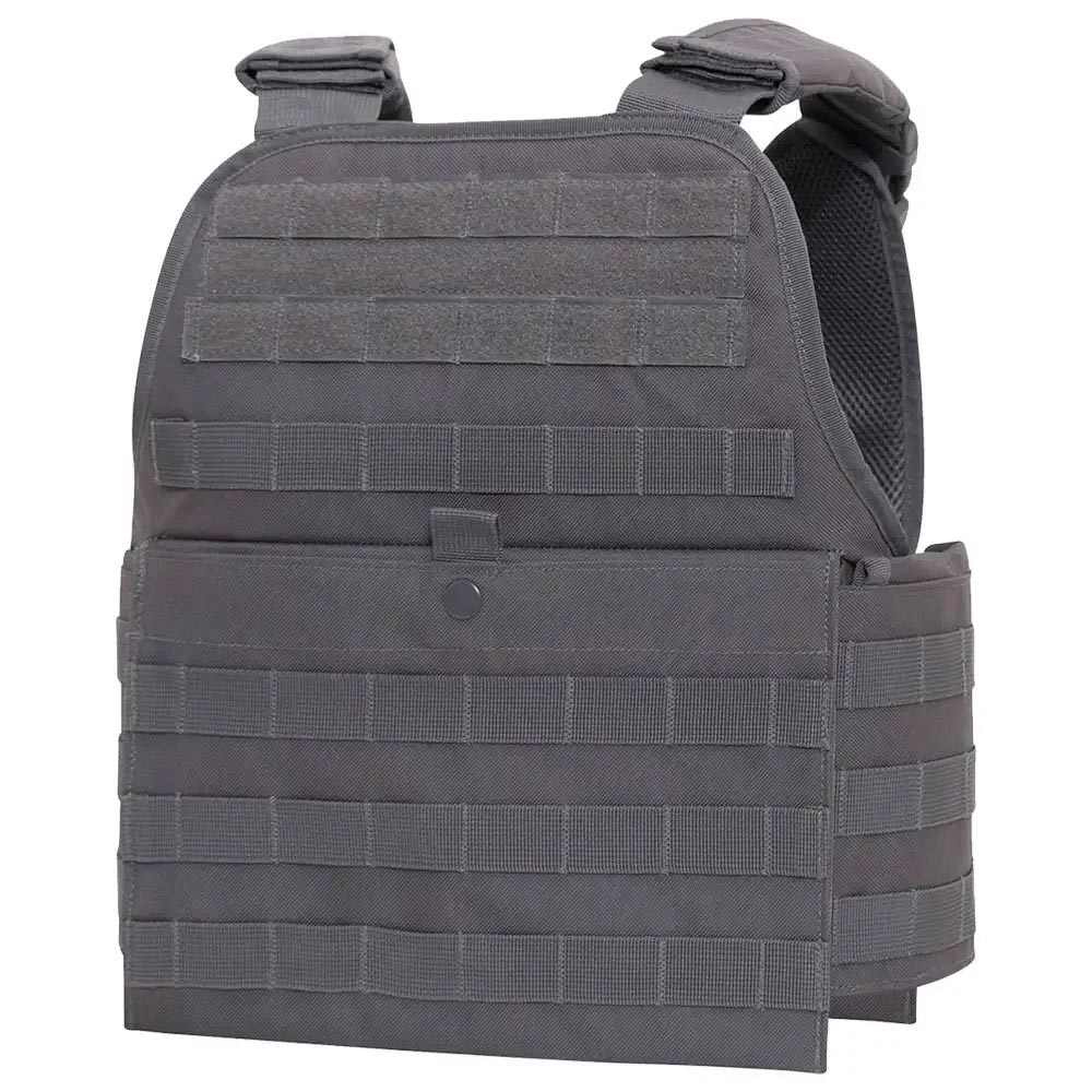 Basic Issue Grey MOLLE Tactical Plate Carrier Vest