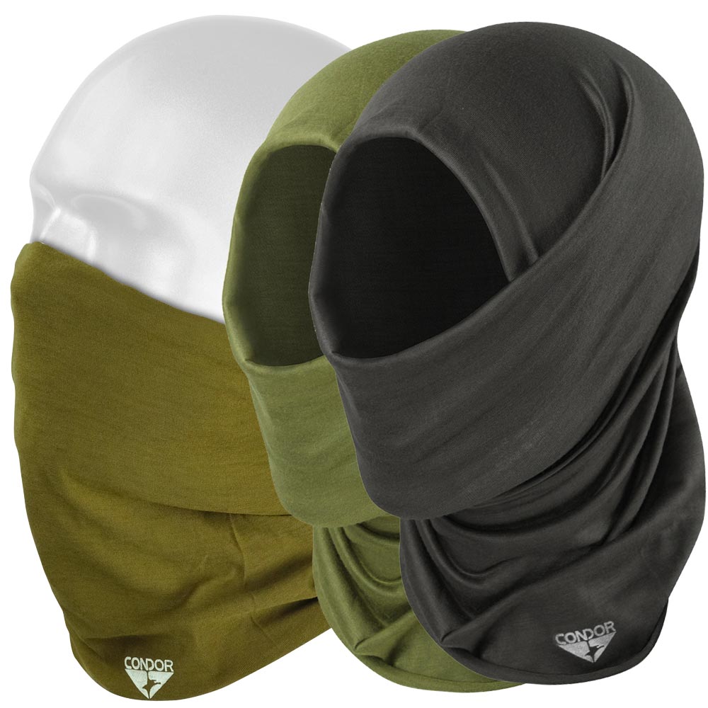 Condor Multi-Wrap & Face Mask Black, Coyote or OD