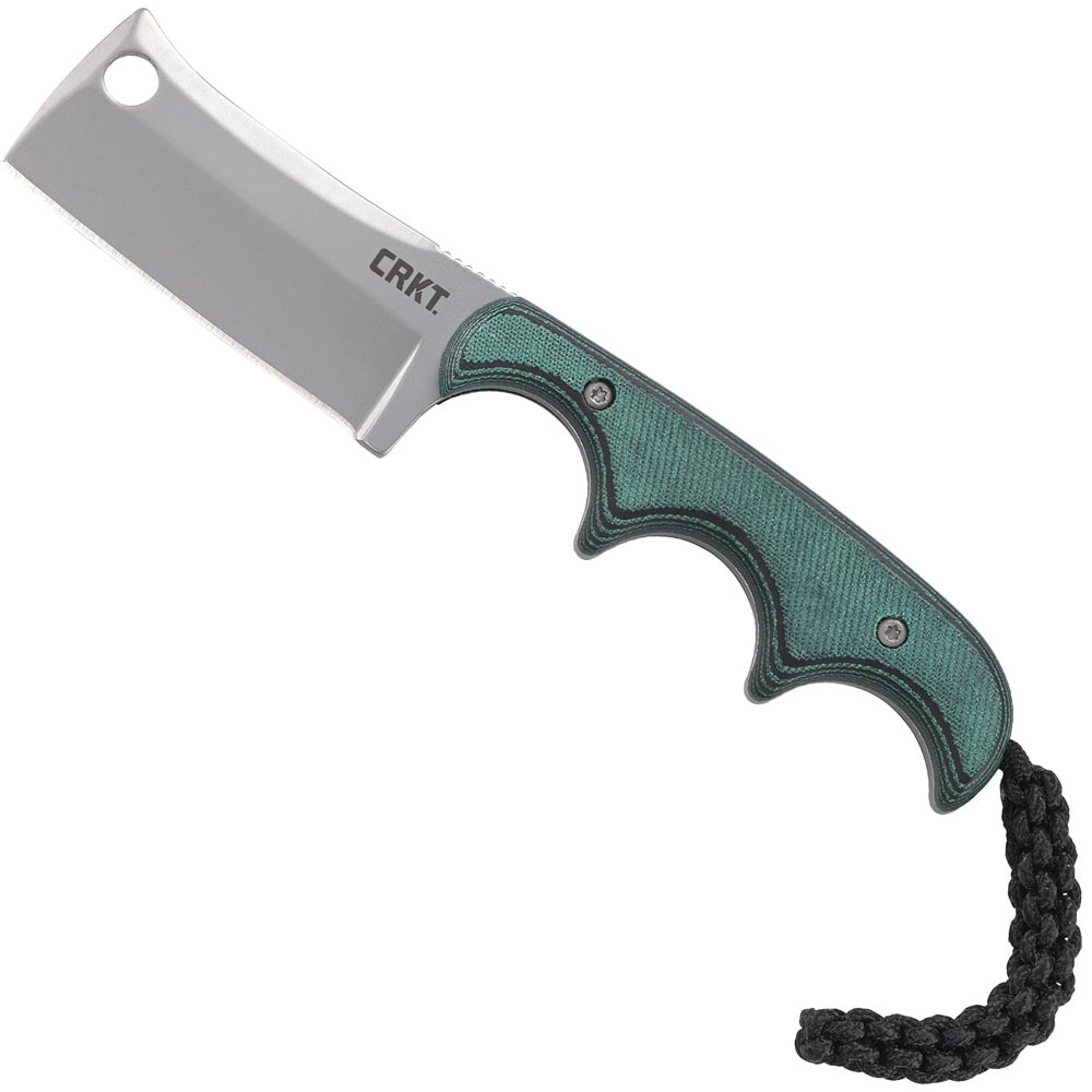 CRKT Minimalist Cleaver 2.13" Green Fixed Blade Knife