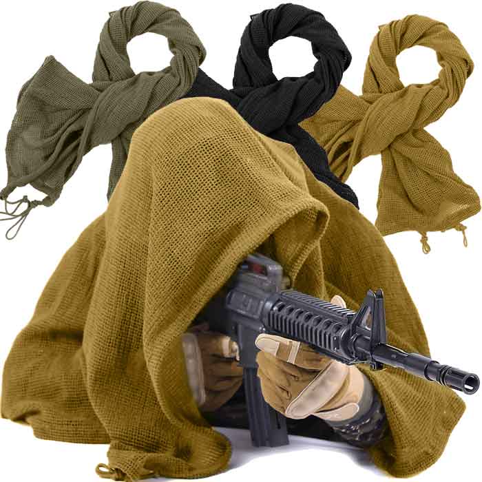 Tactical Snipers Veil with Cinch Cord
