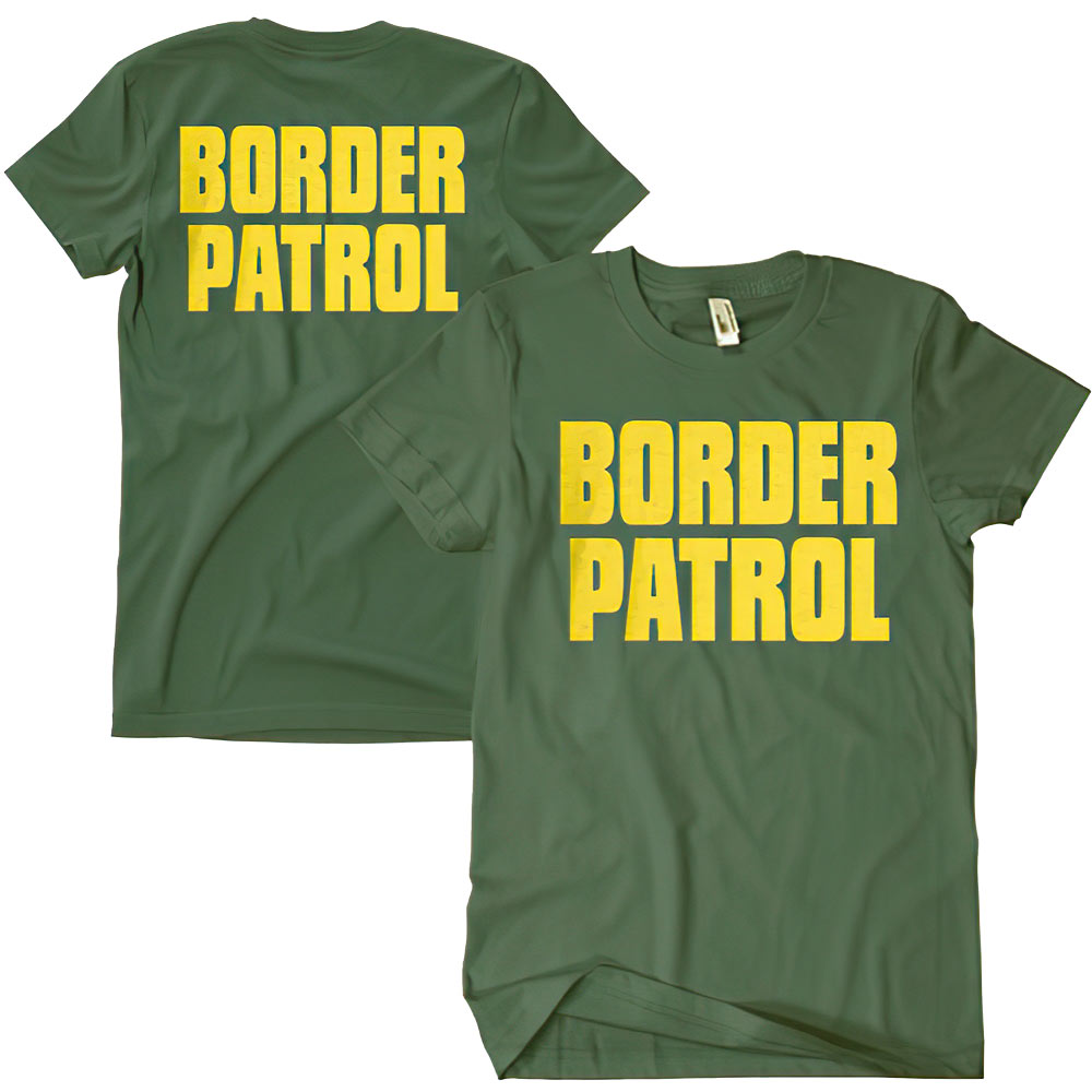 Two-Sided Olive Drab Border Patrol T-Shirt