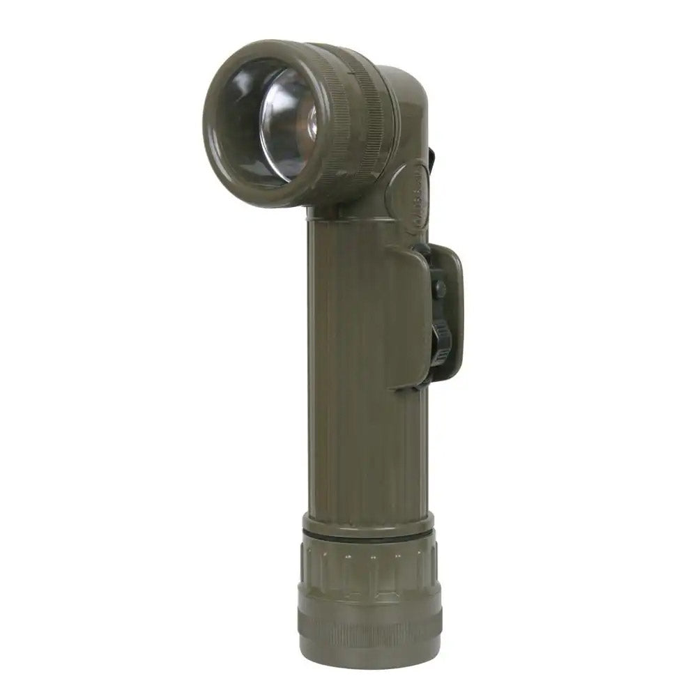 Genuine G.I. Olive Drab Anglehead Military Flashlight