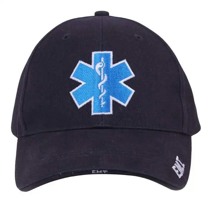 Navy Blue Star of Life Paramedic EMT Baseball Cap