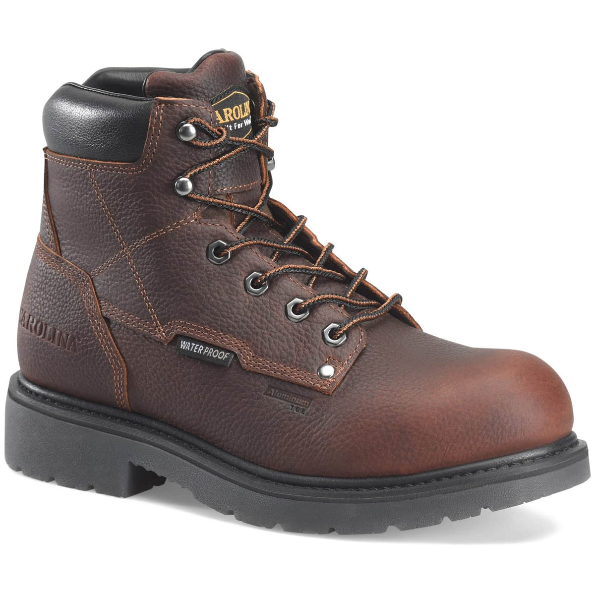 Carolina Dice Men’s 6-inch Waterproof Safety Toe Brown Work Boot