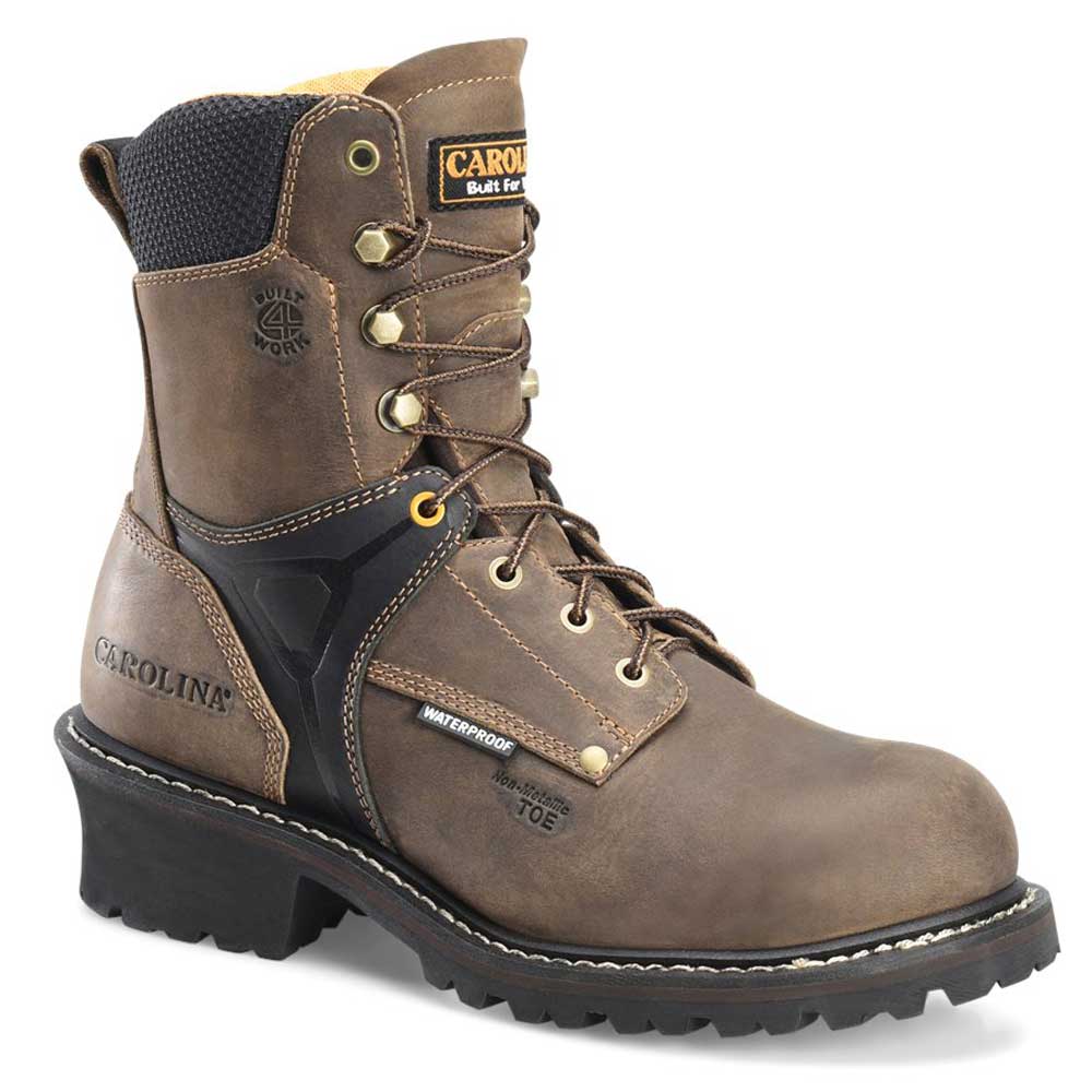 Carolina Timber 8-Inch Brown Waterproof CT Logger Boot