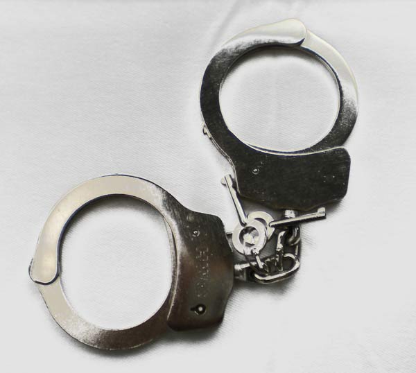 Professional Nickel Plated Chain Handcuff from HWC Equipment