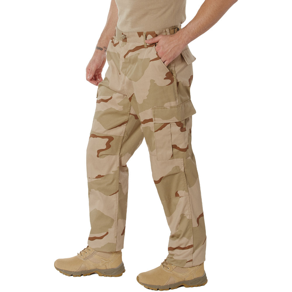 Tri-color Desert Camouflage BDU Military Cargo Pants
