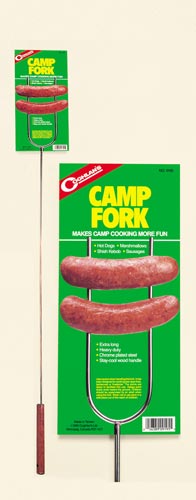 Wood Handled Camp Fork - Campfire Roasting Forks