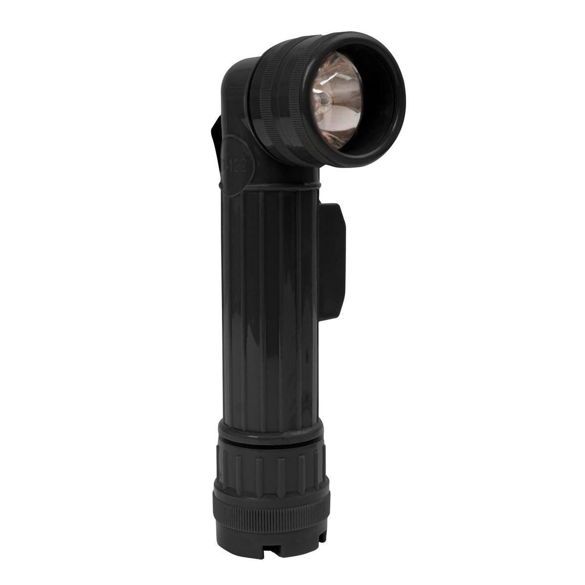 D-Cell Angle Head Military Flashlight - Black