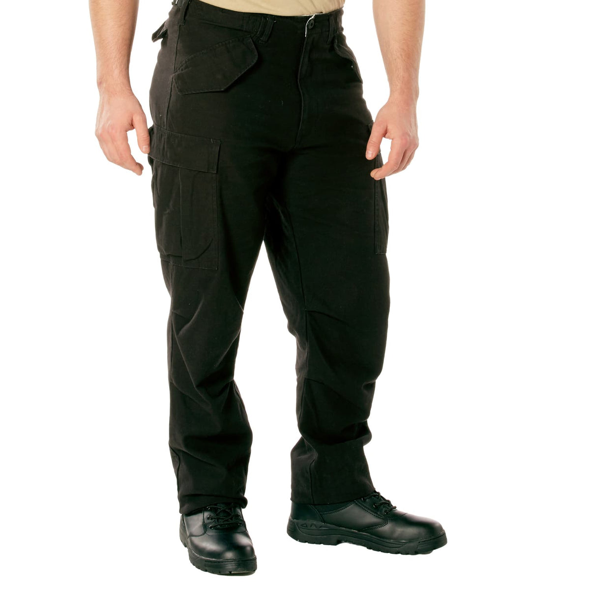 M-65 Black Vintage Military Cargo Fatigue Pants
